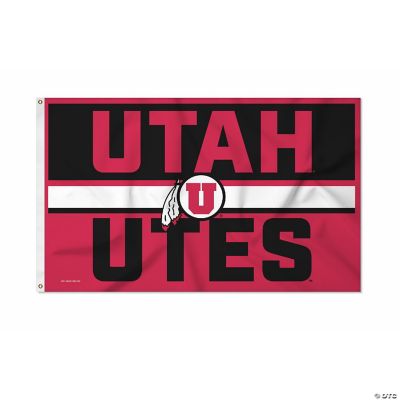 Rico Industries NCAA Utah Utes Bold 3' x 5' Banner Flag Single Sided ...