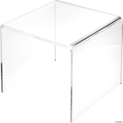 Plymor Clear Acrylic Short Square Display Riser, 7" H x 14" W x 14" D ...
