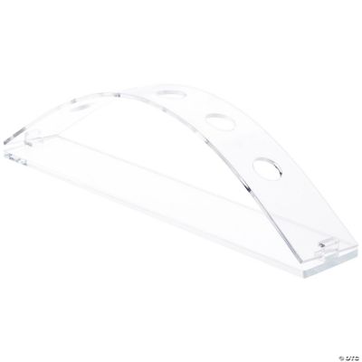 Plymor Clear Acrylic Curved Wine Bottle Stopper Display Riser, 3.25" H ...