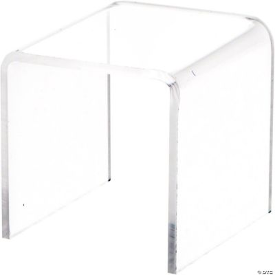 Plymor Clear Acrylic Square Display Riser, 2" H x 2" W x 2" D (3/32 ...