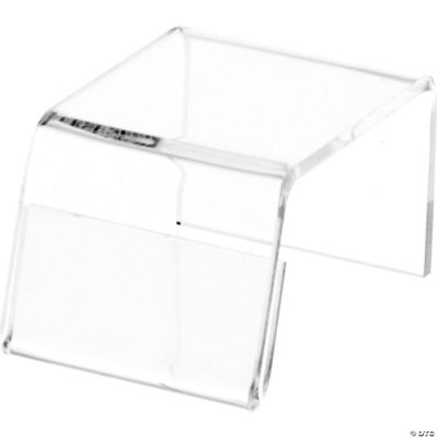 Plymor Clear Acrylic Sign-Holder Display Riser, 1.25" H x 1.75" W x 2. ...