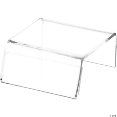 Plymor Clear Acrylic Sign-Holder Display Riser, 1.25" H x 2.5" W x 2.75 ...
