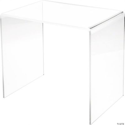 Plymor Clear Acrylic Rectangular Display Riser, 9 inch Height x 13.5 ...
