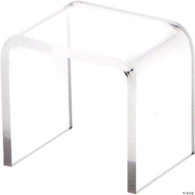 Plymor Clear Acrylic Square Display Riser, 1" H x 1.38" W x 1" D (3/32 ...