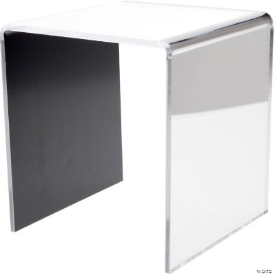 Plymor Mirrored Acrylic Square Display Riser, 6" H x 6" W x 6" D (3/16 ...