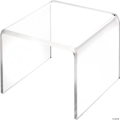 Plymor Clear Acrylic Short Square Display Riser, 2.5" H x 5" W x 5" D ...
