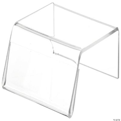 Plymor Clear Acrylic Sign-Holder Display Riser, 1.75" H x 3.5" W x 4.25 ...