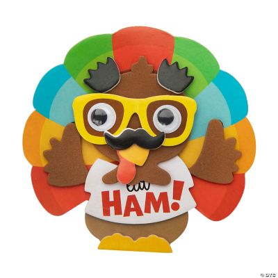 4" x 3 3/4" Thanksgiving Turkey in Disguise Magnet Craft Kit – Makes 12
