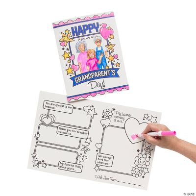 8 1/2" x 11" Color Your Own Grandparents’ Day Giant Cards - 12 Pc ...