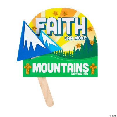 6 1/2" x 6" Faith Can Move Mountains Pop-Up Craft Kit - Makes 12 ...