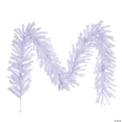 Vickerman 9' Proper 14" Flocked White Garland with 216 PVC Tips, Unlit ...