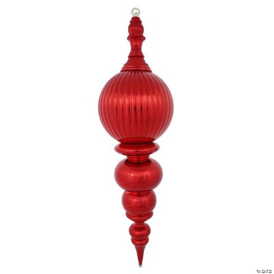 Vickerman 28" Red Shiny Finial Ornament | Oriental Trading
