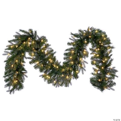 Vickerman 9' Proper 14" Douglas Fir Artificial Pre-Lit Garland with ...