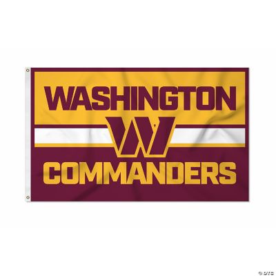 Rico Industries NFL Football Washington Commanders Bold 3' x 5' Banner ...