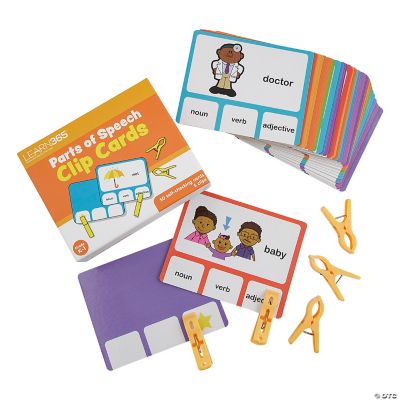 Parts of Speech Clip Cards Activity Set - 56 Pc. | Oriental Trading
