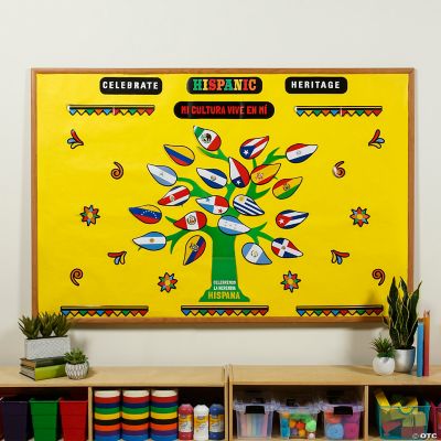 Celebrate Hispanic Heritage Classroom Wall Statement Piece - 45 Pc ...