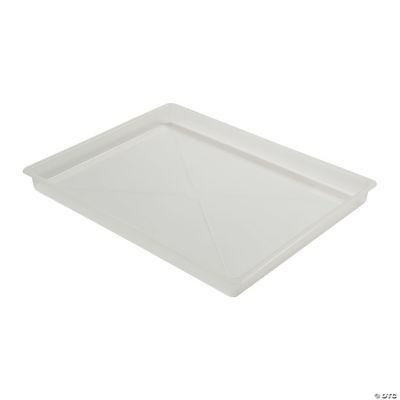 16" x 12" Easy Clean Clear Flat Classroom Storage Trays - 6 Pc ...