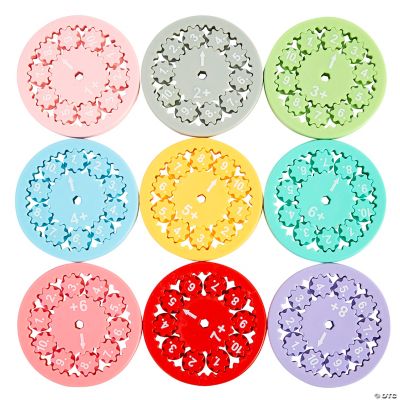 2" Addition & Subtraction Math Fidget Spinner Toys – 9 Pc. | Oriental ...