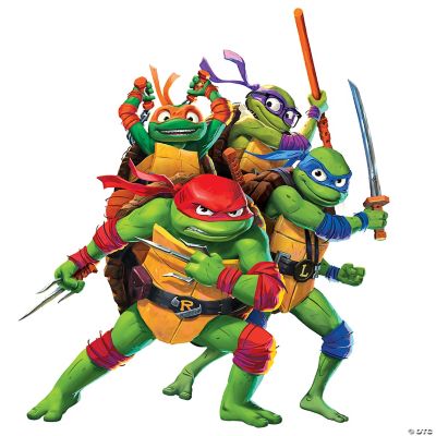 Teenage Mutant Ninja Turtles Mutant Mayhem Group Giant Peel and Stick ...