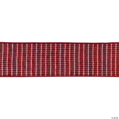 Red Plaid 4" X 10 Yds. Ribbon Wired Polyester | Oriental Trading