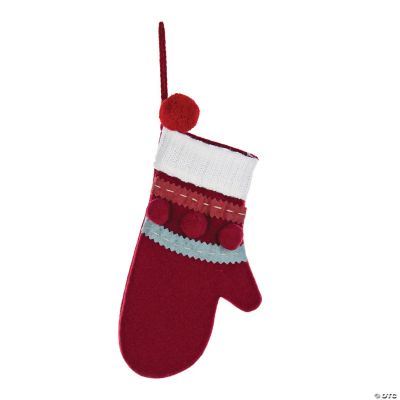 Plush Mitten Ornament (Set Of 24) 9.5"H Polyester | Oriental Trading