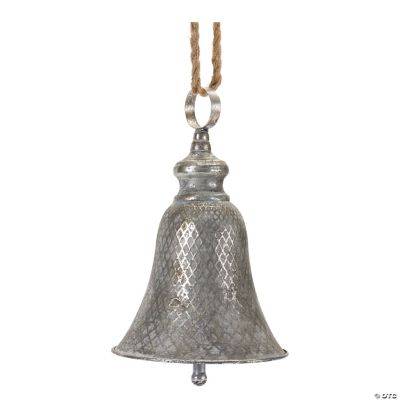 Rustic Metal Bell Ornament (Set Of 2) 12.75"H Metal | Oriental Trading