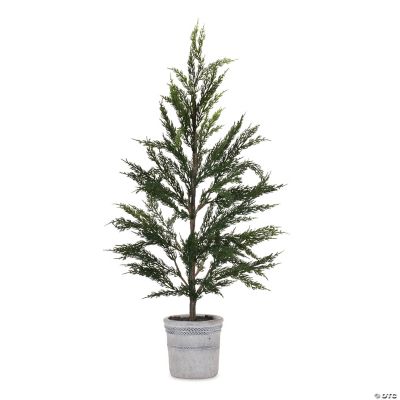 Potted Pine Tree (Set Of 2) 31"H Plastic | Oriental Trading