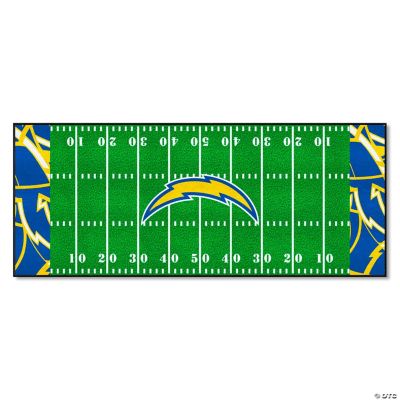 Los Angeles Chargers Football Field Runner Mat - 30in. x 72in. XFIT ...