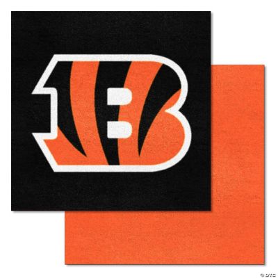 Cincinnati Bengals Team Carpet Tiles - 45 Sq Ft. | Oriental Trading