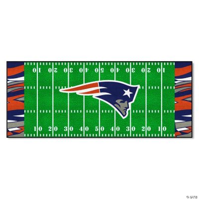 New England Patriots Football Field Runner Mat - 30in. x 72in. XFIT ...
