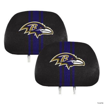 Baltimore Ravens Printed Head Rest Cover Set - 2 Pieces | Oriental Trading