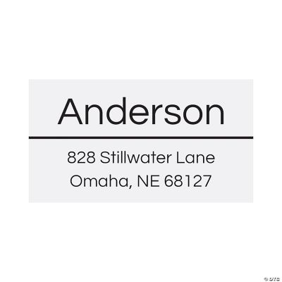 2 1/2" x 1 1/4" Bulk 144 Pc. Personalized Last Name Address Label ...