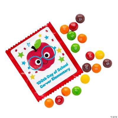 26 oz. School Skittles® Fun Size Packs with Personalized Sticker - 48 ...