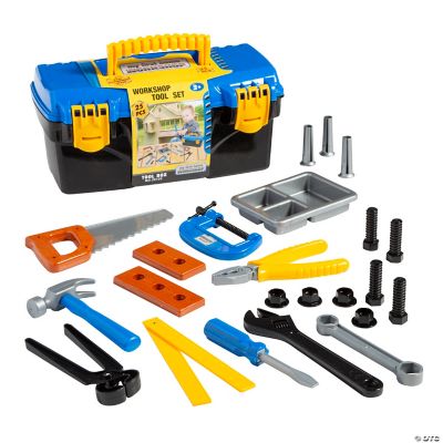 32 1/4" x 5 3/4" Ultimate Kids Pretend Play Tool Set with Box - 25 Pc ...