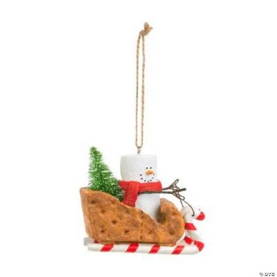 Ganz S'more Graham Cracker Sled Christmas Tree Ornament 3 Inch ...