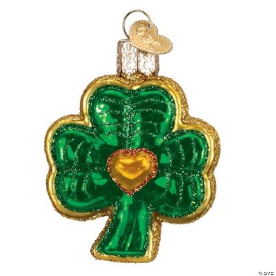 Old World Christmas 36115 Glass Blown Shamrock Ornament