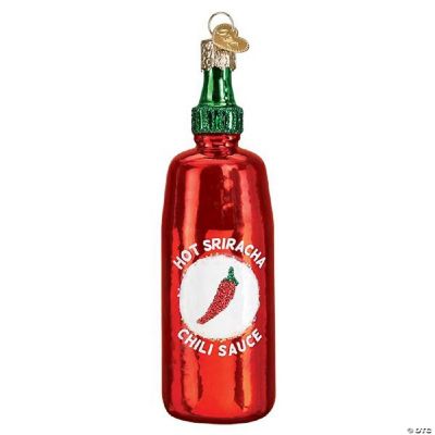 Old World Christmas 32428 Glass Blown Sriracha Sauce Ornament ...