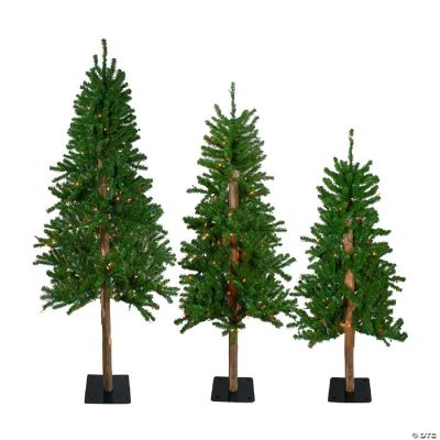 4, 5 & 6 ft. Pre-Lit Alpine Artificial Christmas Tree - Multi-Color ...