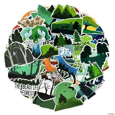 Wrapables Waterproof Vinyl Forest and Desert Stickers for Water Bottles ...