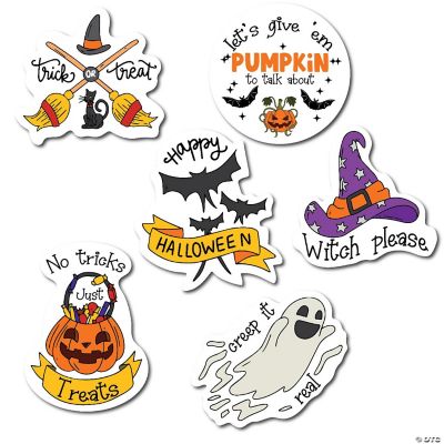Magnet Me Up Happy Halloween Assorted Magnet Decals, 5 Pack, 5 ...