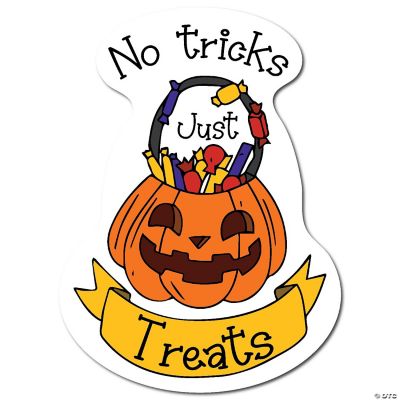 Magnet Me Up Halloween No Tricks Just Treats Holiday Magnet Decal 5x3.5 ...