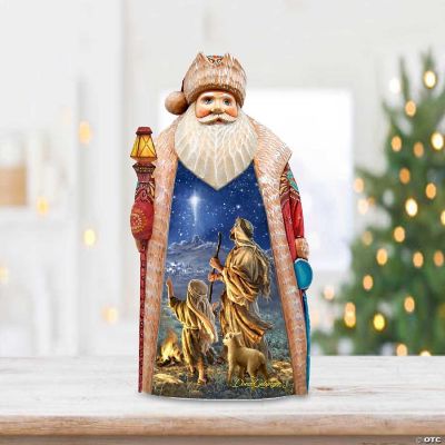 Designocracy Wood Handpainted Shepherds Keeping Watch by