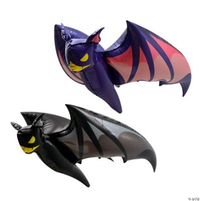 Halloween Party Black Bat Foil SuperShape Balloon 2pcs