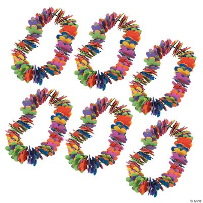Bulk 48 Pc. Fabulous Foam Flower Leis Craft Kit | Oriental Trading