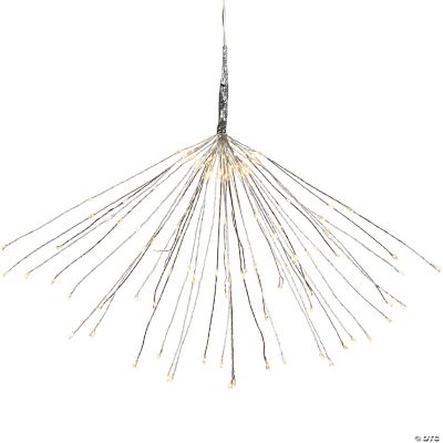 20" LED Lighted Firework Green Branch Christmas Decoration - Warm White ...