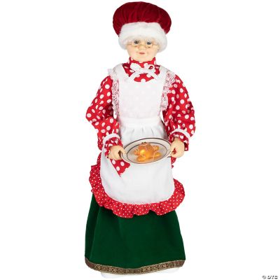 24" Animated and Musical Mrs. Claus with Gingerbread Cookie Christmas ...