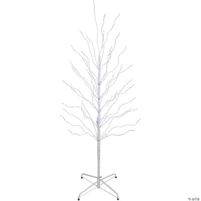 5' LED Lighted White Birch Christmas Twig Tree - Cool White Lights ...