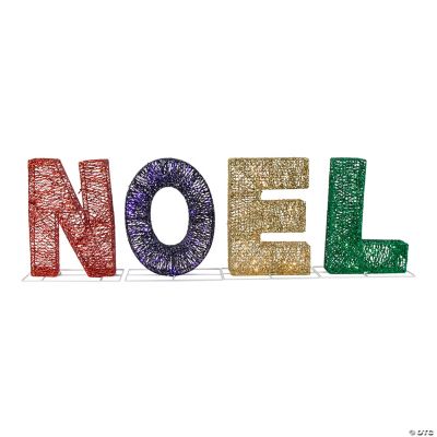 46" Multi-Color LED Lighted 'Noel' Outdoor Christmas Decoration ...