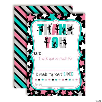 Dance Birthday Thank You 20pc. by AmandaCreation | Oriental Trading