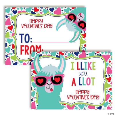 Llama Classroom Valentines 30pc. by AmandaCreation | Oriental Trading